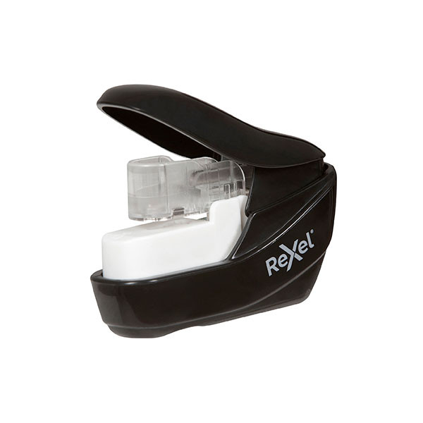 REXEL 4 SHEET STAPLER STAPLELESS BLACK - Melbourne Office Supplies