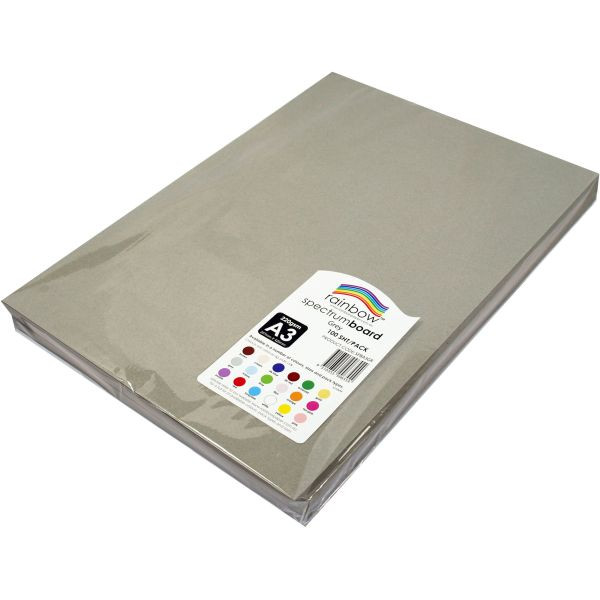 Rainbow Spectrum Board A3 220gsm Grey 100 Sheets - Melbourne Office ...