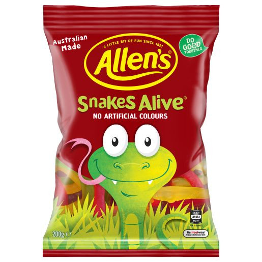 ALLENS SNAKES ALIVE 200GM - Melbourne Office Supplies