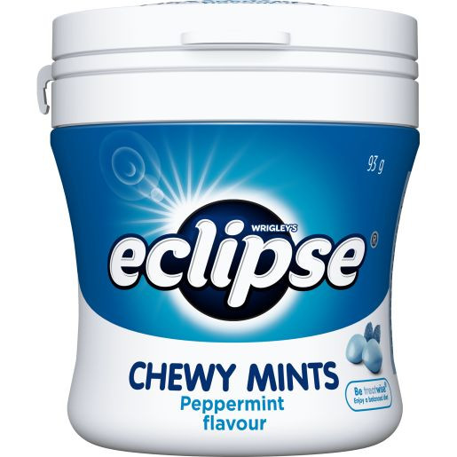 WRIGLEYS ECLIPSE PEPPERMINT CHEWY MINTS 93GM - Melbourne Office Supplies