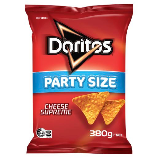 DORITOS CHEESE SUPREME CORN CHIPS 380GM - Melbourne Office Supplies
