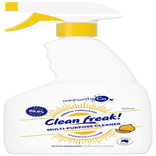 COMMUNITY CO CLEAN FREAK MULTIPURPOSE CLEANING SPRAY 750ML (Carton of 6 ...