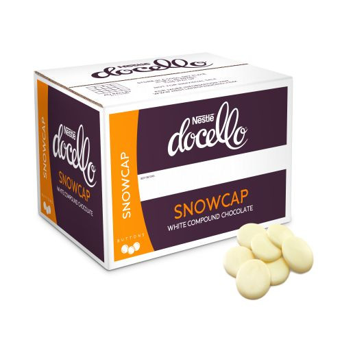 NESTLE SNOWCAP WHITE BUTTON CHOCOLATE 5KG - Melbourne Office Supplies