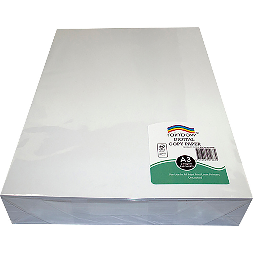 Rainbow PEFC Matte Digital Copy Paper A3 210gsm White Pack of 250 ...
