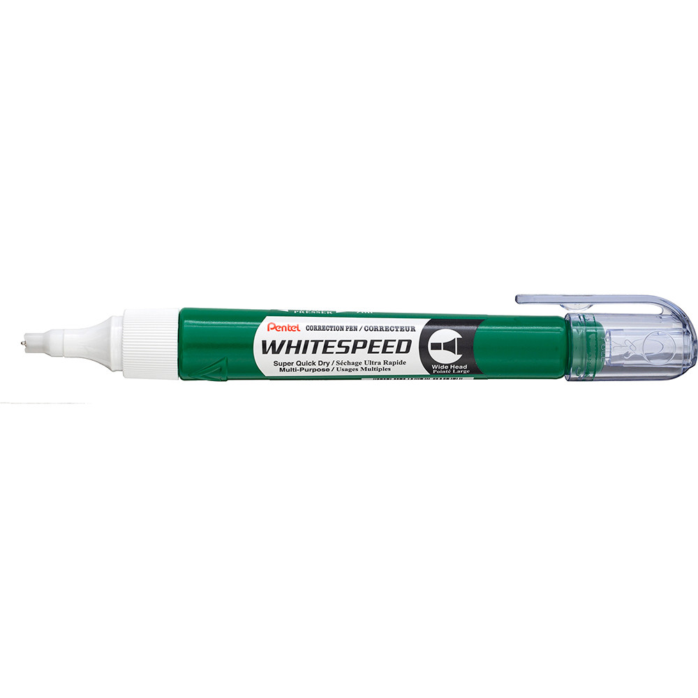 Pentel Whitespeed Correction Pen Broad Point White Correction Fluid 7ml ...