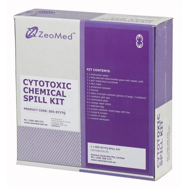 ZeoMed Cytotoxic Chemical Spill Kit - Box - Melbourne Office Supplies