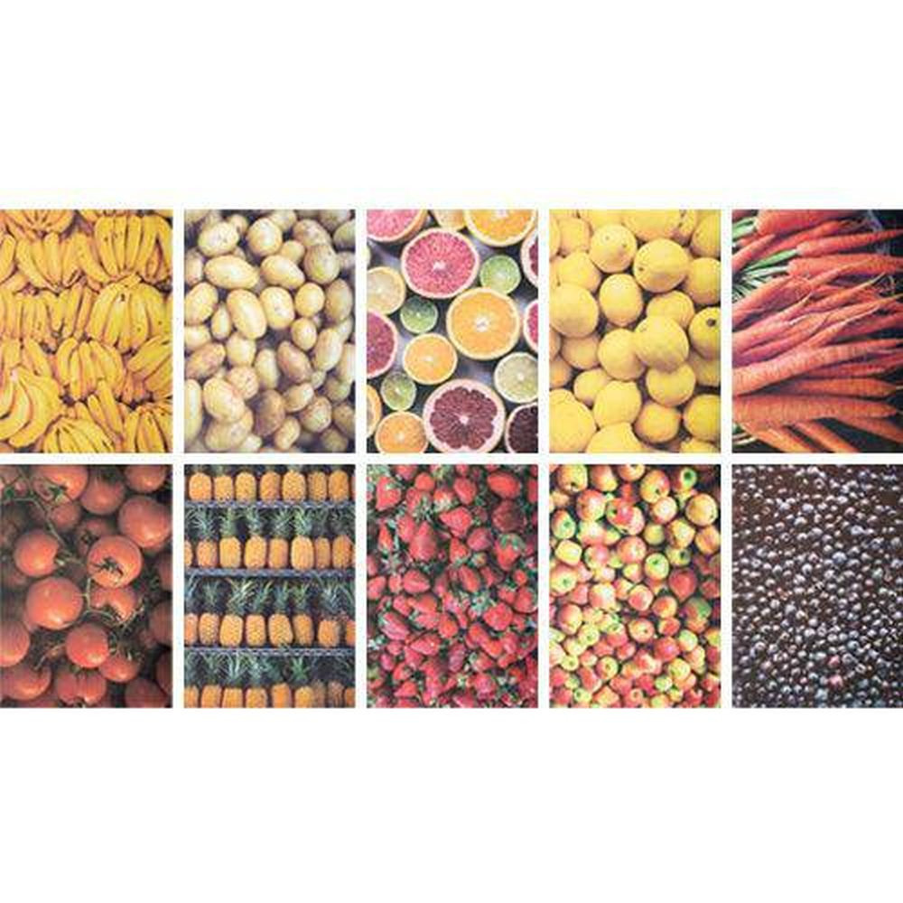 Pattern Paper A4 Fruit & Veg Pack of 40 - Melbourne Office Supplies