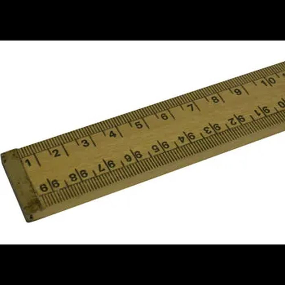 Ruler With Brass Ends 1m - Melbourne Office Supplies
