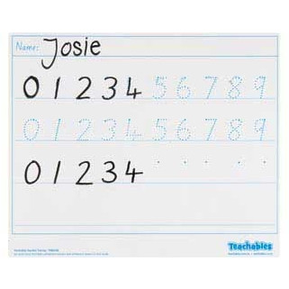 TEACHABLES HANDWRITING STUDENT WHITEBOARD NUMBER TRACING - Melbourne ...
