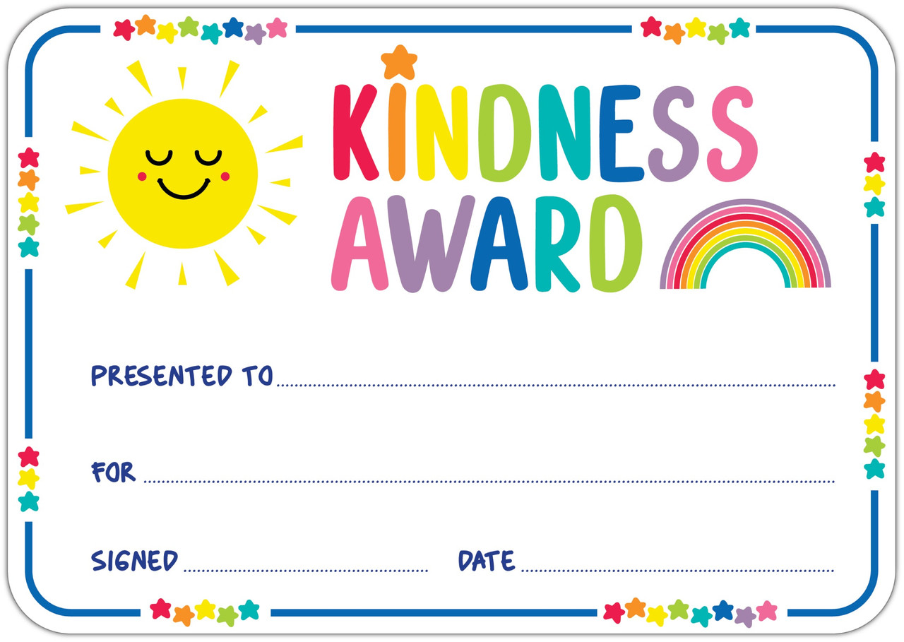Giggle & Grow Kindness Award Certificates - Melbourne Office Supplies