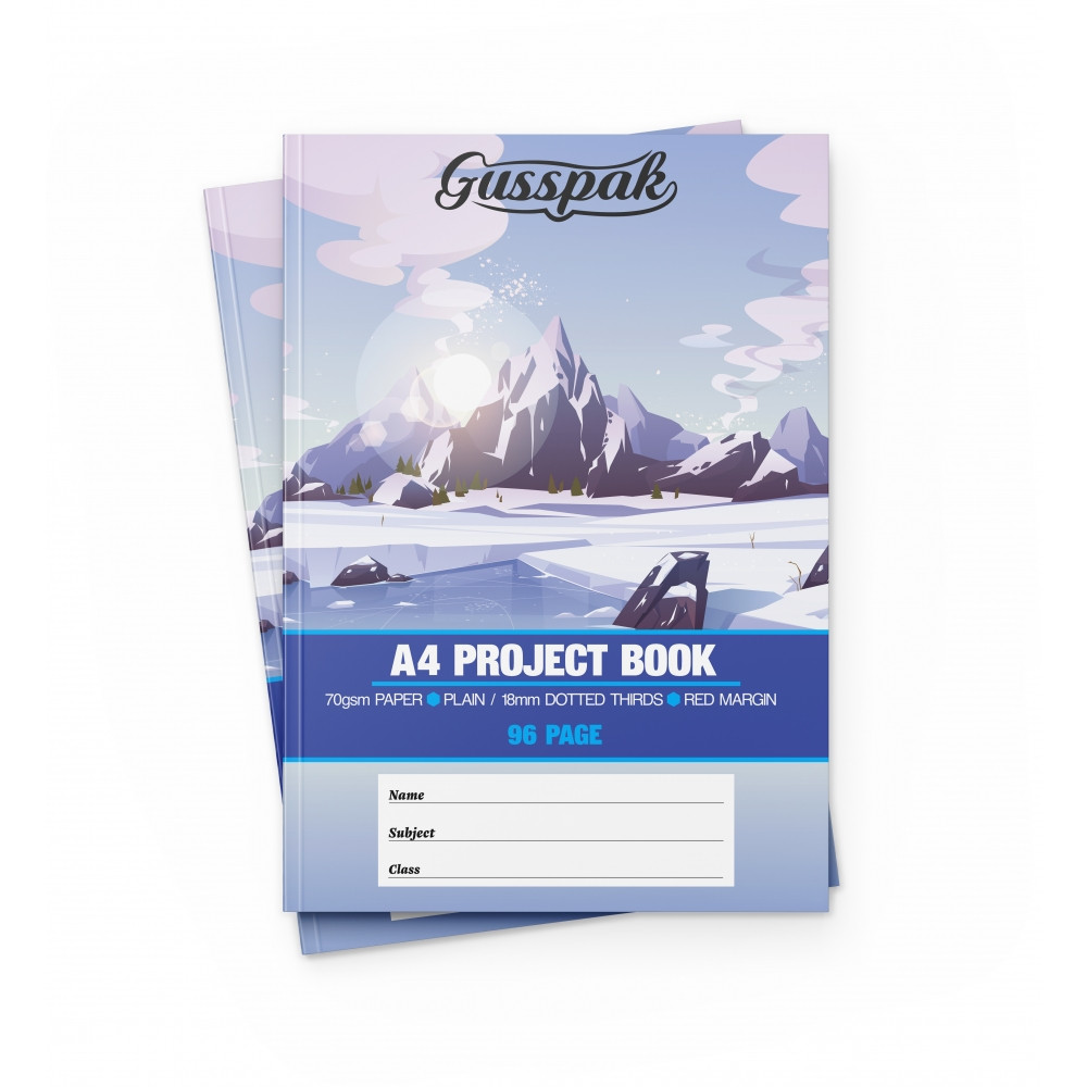 Gusspak A4 Project Book Plain / 18mm Dotted Thirds 70gsm 96pg ...