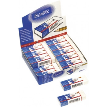 Bantex PVC Free Pencil Eraser Large - White (8110-07) - Melbourne ...