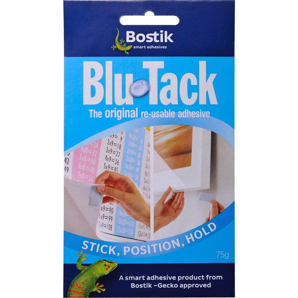 BOSTIK BLU-TACK 75gm Blue Compact Pack 371351 - Melbourne Office Supplies
