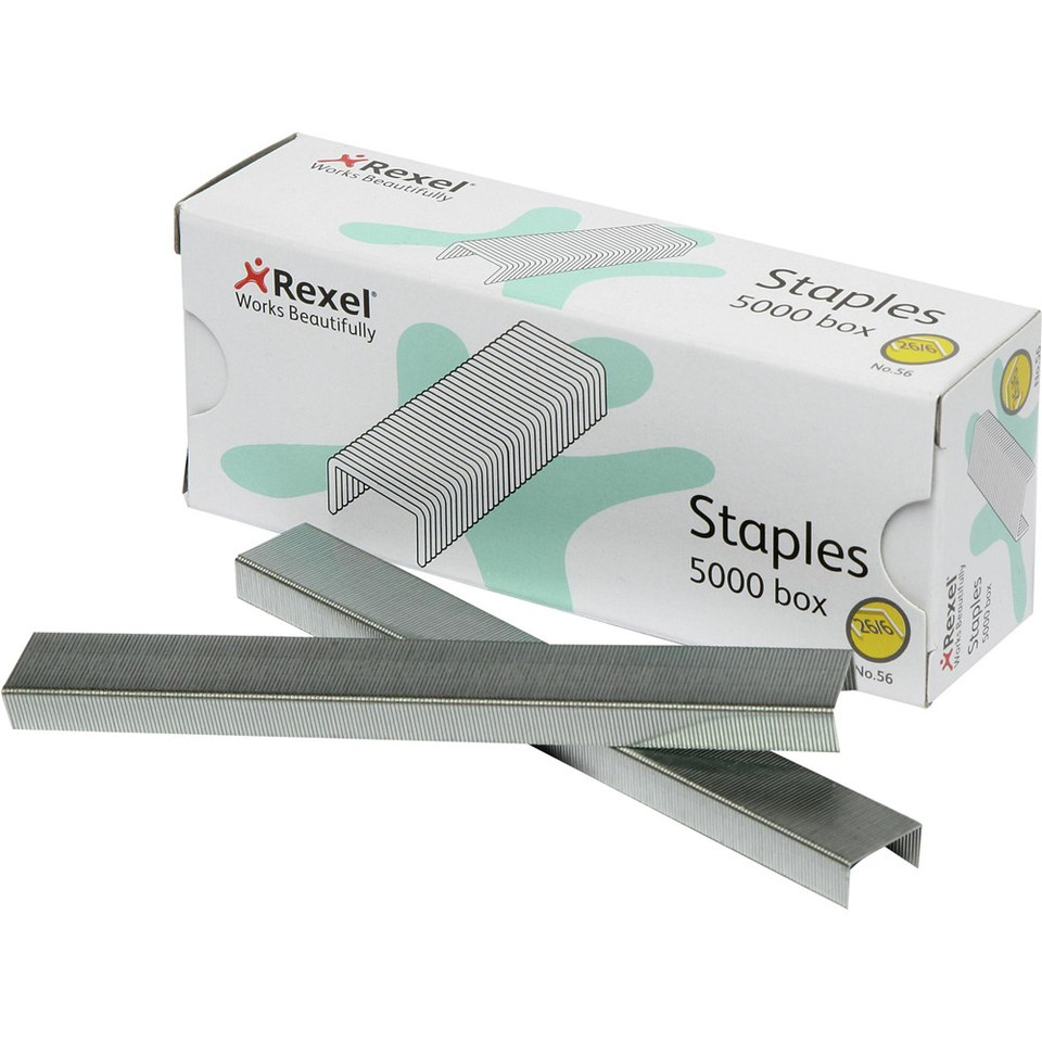 REXEL STAPLES No.56 26/6 Bx5000 - Melbourne Office Supplies