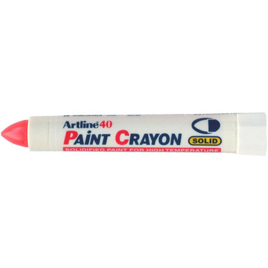 ARTLINE 40 PAINT CRAYON MARKER Large Bullet Red - Melbourne Office Supplies