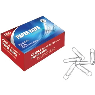 DELI PAPER CLIPS Large 33mm, Pack of 100 - Melbourne Office Supplies