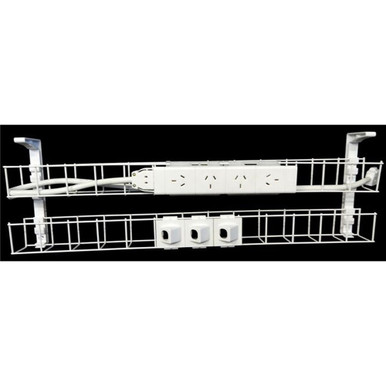 RAPID CABLE MANAGEMENT Dual Basket 650mm 4GPO + 3Data 1.5m ...