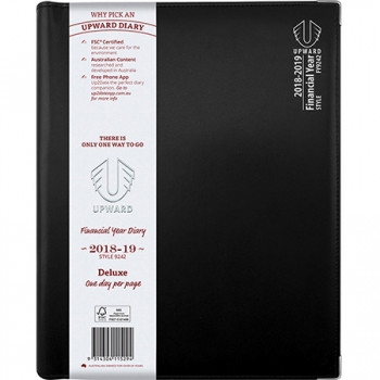 UPWARD FINANCIAL YEAR DIARY A4 Day To Page Deluxe (2026-2027 ...