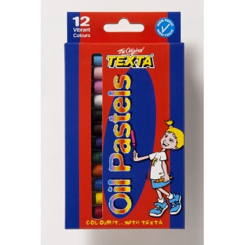 TEXTA OIL PASTELS Regular Assorted Pk12 - Melbourne Office Supplies