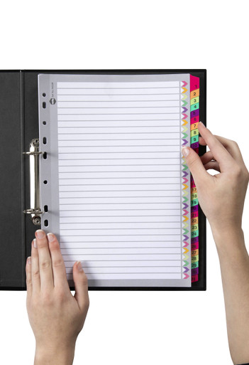 MARBIG FLURO TAB DIVIDERS A4 31 Tab Rein Board White - Melbourne Office ...