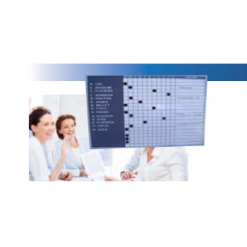 STAFF DELUXE STATUS BOARD 705x300 10 Name - Melbourne Office Supplies