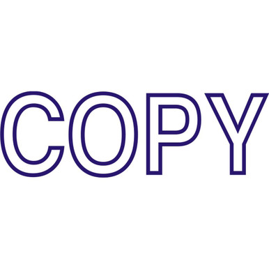 DESKMATE PRE INKED STAMP Copy Blue - Melbourne Office Supplies