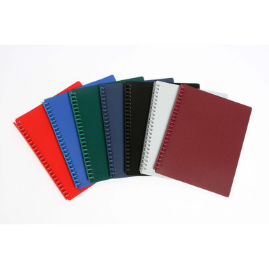 DISPLAY BOOK A4 REFILLABLE PP 20 POCKETS GREY - Melbourne Office Supplies
