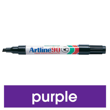 ARTLINE 90 PERMANENT MARKERS Med Chisel Purple, Bx12 - Melbourne Office ...