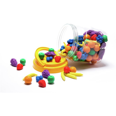 LEARNING CAN BE FUN Fruit Counters Jar 60 - Melbourne Office Supplies
