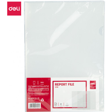 Deli Letter Files Heavy Duty Clear Bx10 - Melbourne Office Supplies