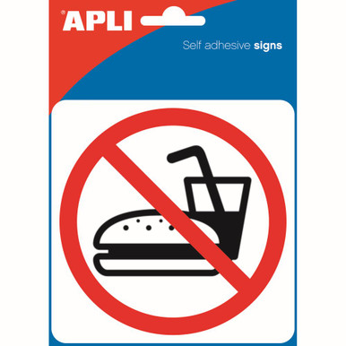 APLI SELF ADHESIVE SIGN No Eating *** While Stocks Last *** - Melbourne ...