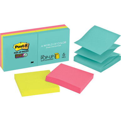 POST-IT POP UP NOTES R330-6SSMIA Miami Collection - Melbourne Office ...