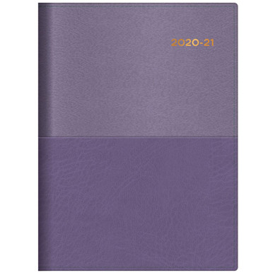 Collins Vanessa Financial Year Diary A4 1 Day to a Page 30min Purple ...