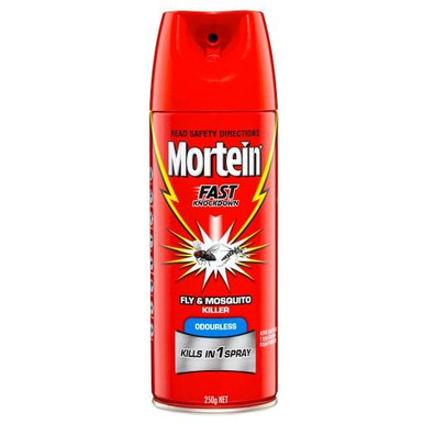 INSECT SPRAY ODOURLESS MORTEIN FAST KNOCKDOWN FLY & MOSQUITO KILLER ...