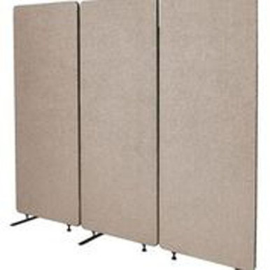Visionchart ZIP Acoustic Divider Screen 3 Panel 1650Hx1830W Sand ...