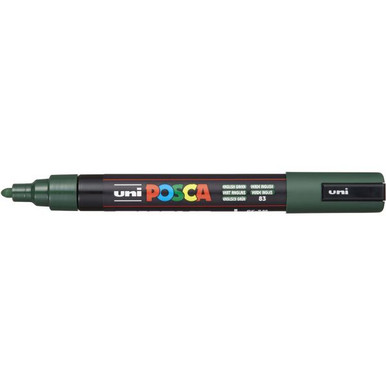 Uni Posca Poster Marker PC-5M 2.5mm Medium Bullet English Green ...