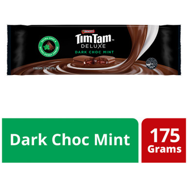 Arnotts Tim Tam Deluxe Chocolate Biscuits Dark Choc Mint 175g ...