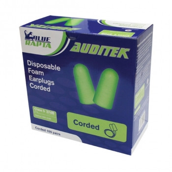 BLUE RAPTA AUDITEK CORDED EARPLUGS Class 5 27dB Bx100 - Melbourne ...