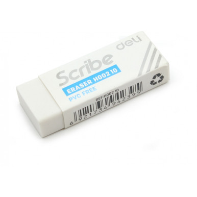 Deli Large Pencil Eraser PVC Free 54 x 20 x 10mm with sleeve ...