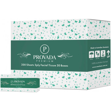 Provada Premium Facial Tissues 2 Ply 200 Sheets Carton of 30 ...