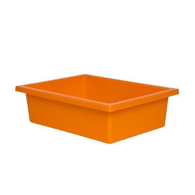 PLASTIC TOTE TRAY - ORANGE - Melbourne Office Supplies