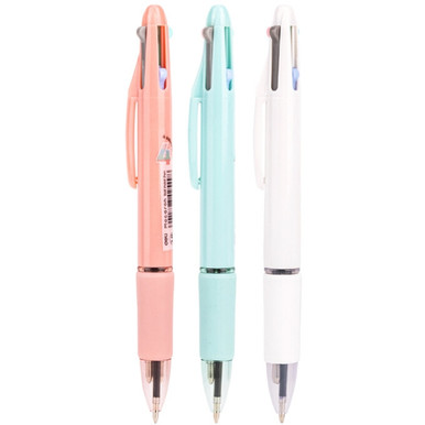 Deli 4 Colour Retractable Ballpoint Pen 1.0mm Assorted Colours (Pack of ...