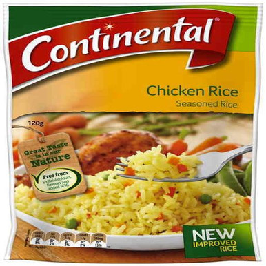 CONTINENTAL CHICKEN RICE 120GM - Melbourne Office Supplies