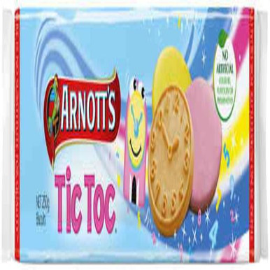 ARNOTTS BISCUITS ICED TIC TOC 250GM - Melbourne Office Supplies