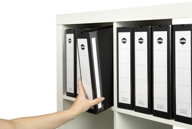 MARBIG ENVIRO DELUXE BINDERS Wide Cap A4 2D Ring 50mm Black - Melbourne ...