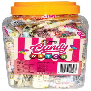 UNIVERSAL CANDY CANDY WATCH 14GM (Carton of 60) - Melbourne Office Supplies