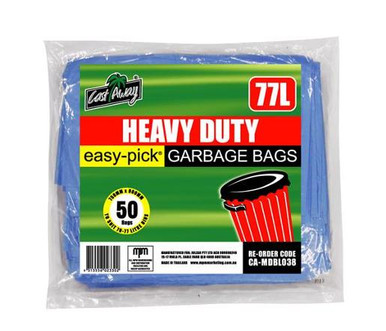 CAST AWAY HEAVY DUTY BLUE GARBAGE BAGS (CA-MDBL038) 50S - Melbourne ...