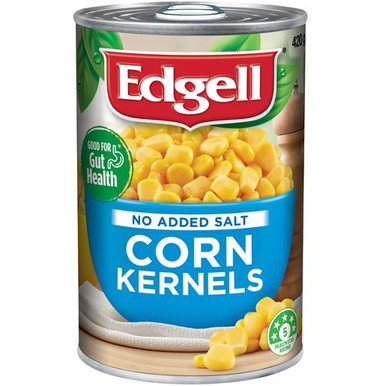 EDGELL CORN KERNELS NO ADDED SALT 420GM (Carton of 15) - Melbourne ...