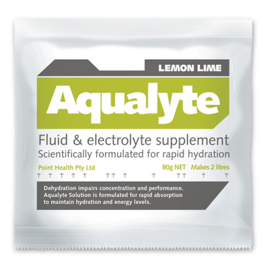 Aqualyte Electrolyte Powder Lemon Lime Flavoured Sachets 80g, Box of 20 ...