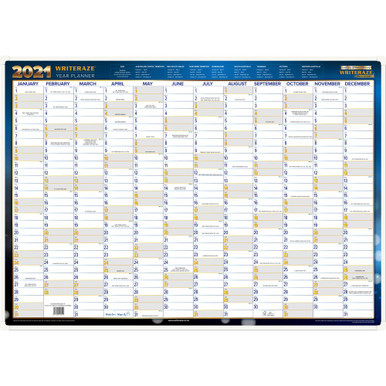 COLLINS-WRITERAZE WALL YEAR PLANNERS 1000x700mm Framed - Melbourne ...